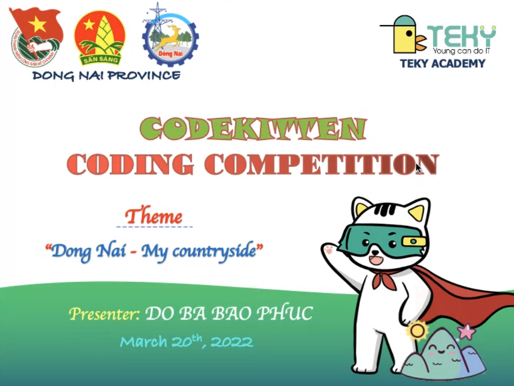 VÒNG THI CHUNG KẾT - CUỘC THI TIN HỌC SÁNG TẠO CÙNG CODEKITTEN TẠI TỈNH ...